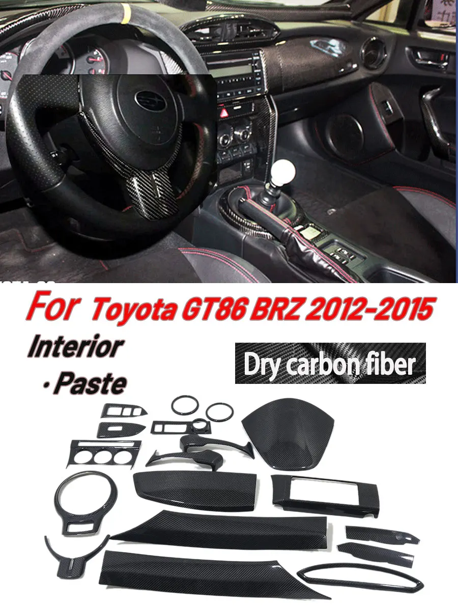 For-Toyota-86-GT86-Subaru-BRZ-true-carbon-fiber-interior-modification ...