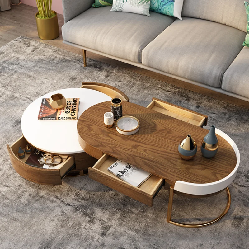 Light-Luxury-Retractable-Coffee-Table-TV-Cabinet-Combination-Coffee ...