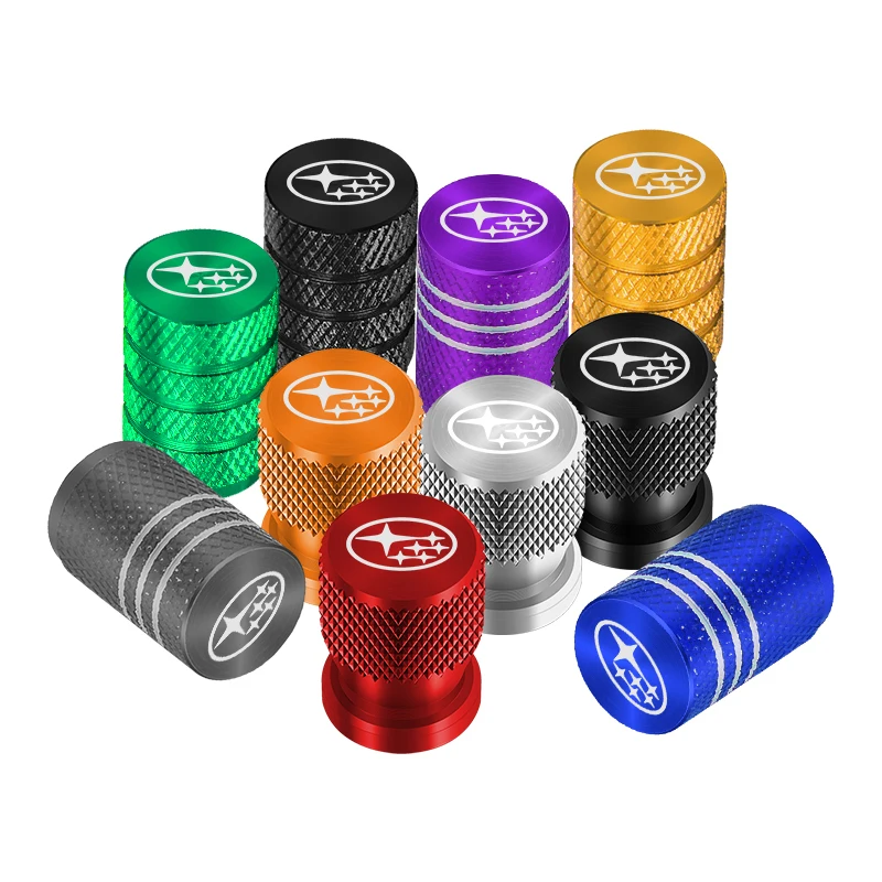 4pcs Car Tire Valve Cap Car Tyre Air Stems Covers For SUBARU Forester ...