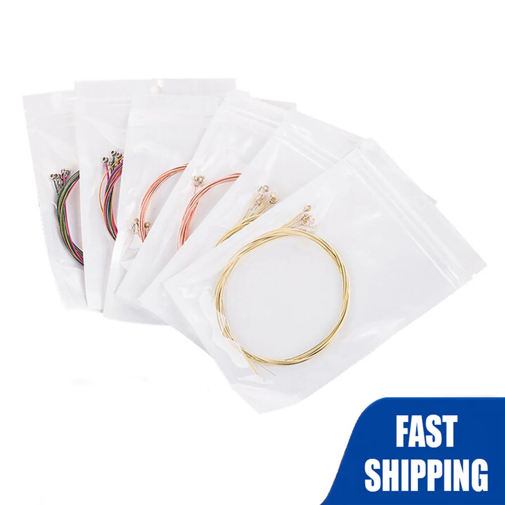 6pcs-Folk-Guitar-Strings-Brass-Strings-Red-Copper-Color-Strings ...
