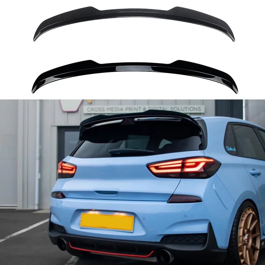 Gloss Black ABS Rear Spoiler Cap Roof Wing for Hyundai I30 N MK3 I30N ...