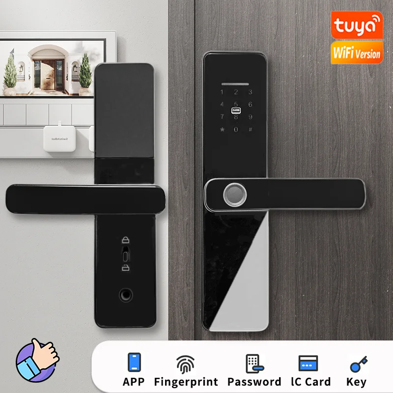 Tuya-WIFI-Smart-Door-Lock-Digital-Electronic-Lock-Biometric-Smart-Lock ...