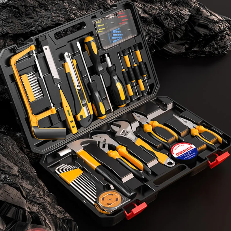 Electric Carpenter Tool Box Sets Multifunctional Hard Plastic Case ...