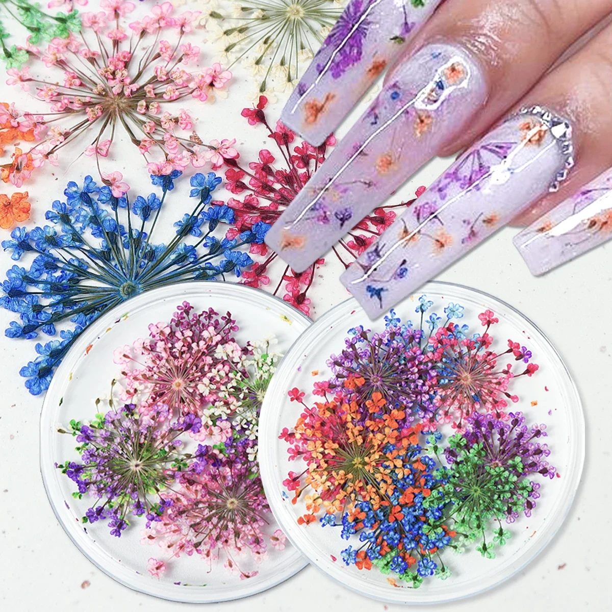 10Pcs-Colorful-Natural-Dry-Flower-Nail-Charms-Summer-Decoration-Dried ...