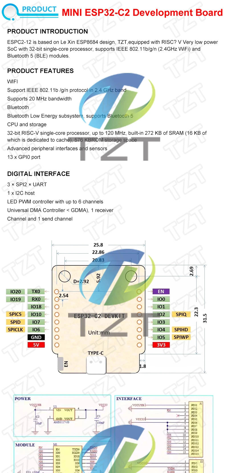 Wemos D1 Mini ESP8266 ESP32 ESP32-C2 ESPC2-12 DevKit последовательный WIFI + Bluetooth CH340G ...
