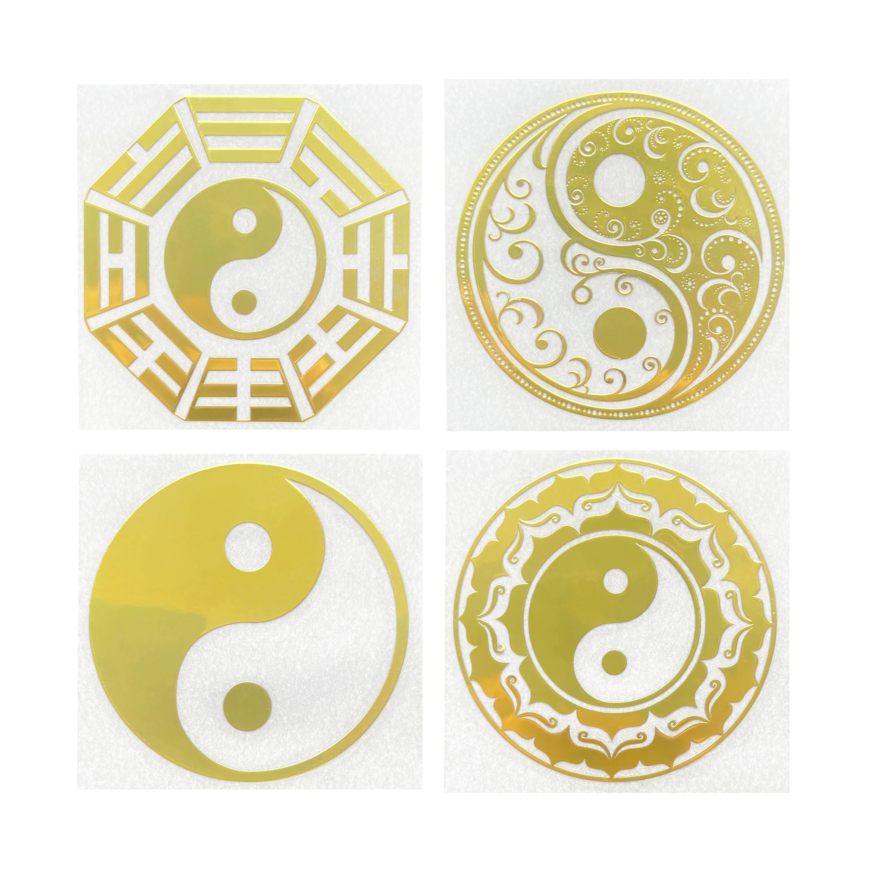 Five elements Yin and Yang Tai Chi Eight diagrams pattern metal ...