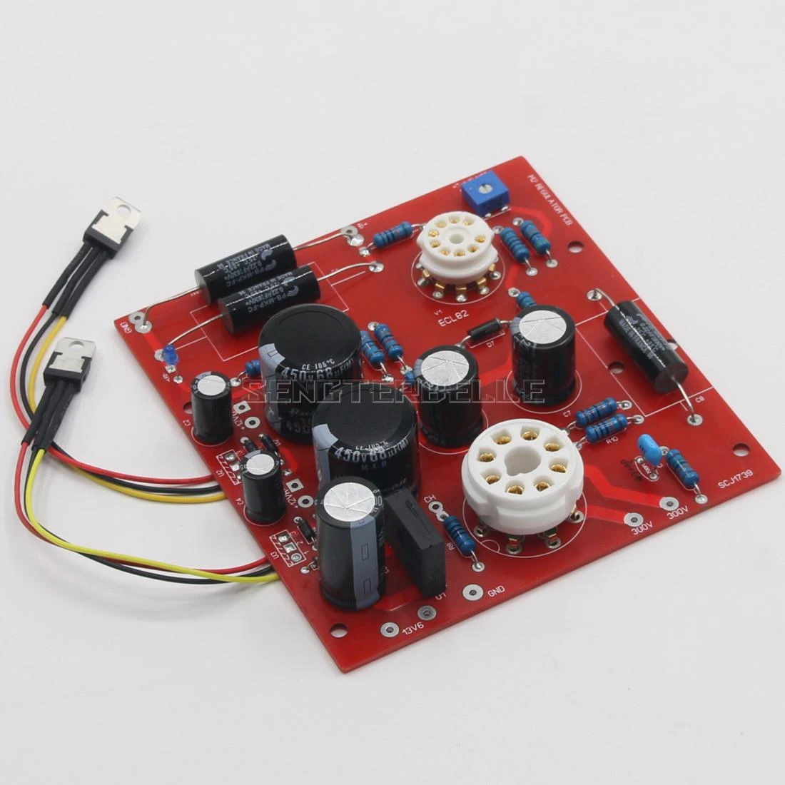 Pré amplificador ajustável, Regulado Power Supply Board, Referência PCB ...