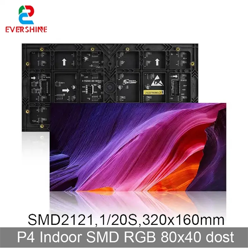 DIY-LED-Indoor-Full-Color-Module-P4-320-160mm-Matrix-Panel-80-40-Pixels ...
