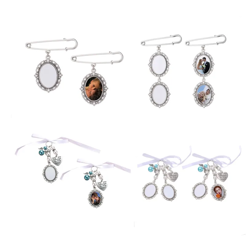 Wedding-Bouquet-Photo-Charm-Diy-Pin-Making-Lace-Frame-Wedding-Charm ...