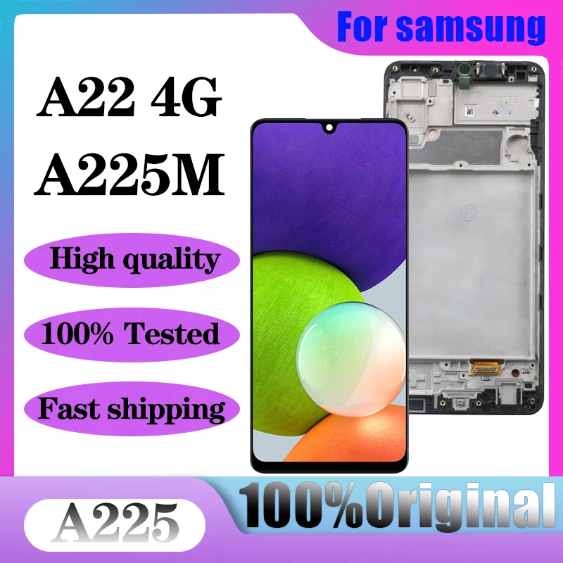 Original 6.4" LCD For Samsung Galaxy A22 4G A225F SM-A225M A225 LCD ...