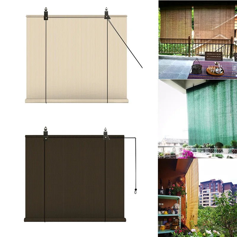 Customizable 90% Anti-UV HDPE Vertical Balcony Windows Curtain Blinds ...