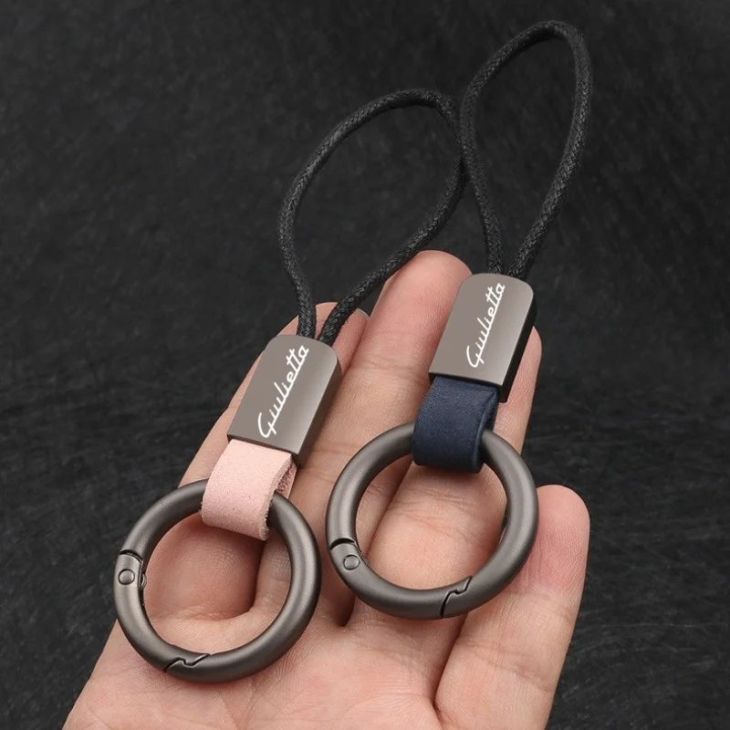 Llaveros-de-cuero-genuino-para-Alfa-Romeo-Giulietta-llavero-con-cord-n ...
