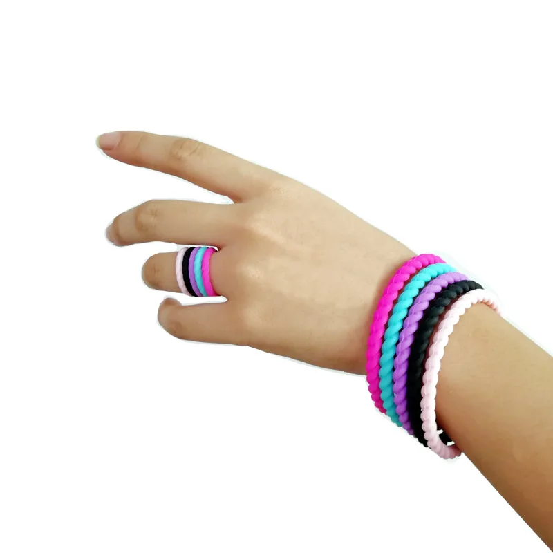 Silicone-Bracelet-Hypoallergenic-Flexible-Silicone-Bangles-Women-Men-s ...