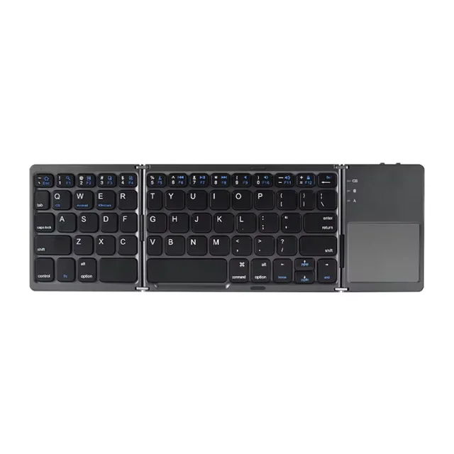 Kompaktes Faltbares Bluetooth-Tastatur mit Touchpad für IOS, Android ...