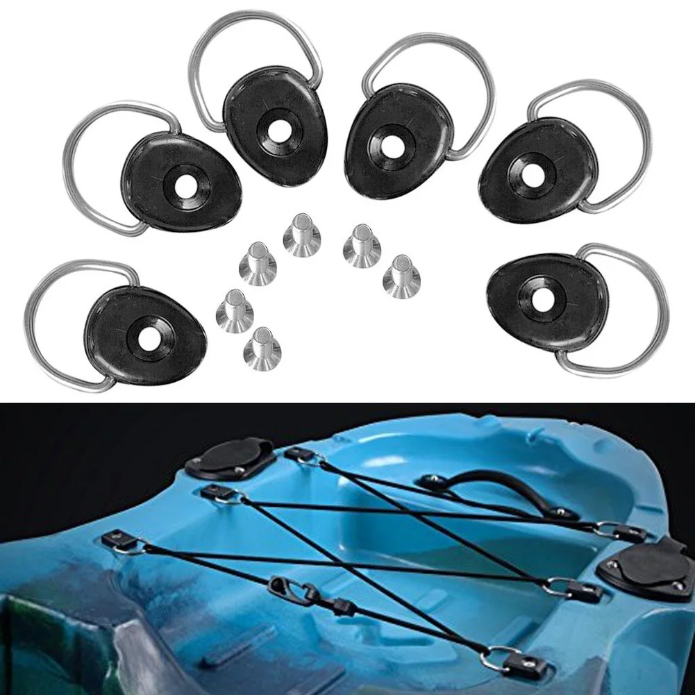 Durable-6x-Kayak-Paddle-Functional-12g-pc-304-Stainless-Steel-D-Ring ...