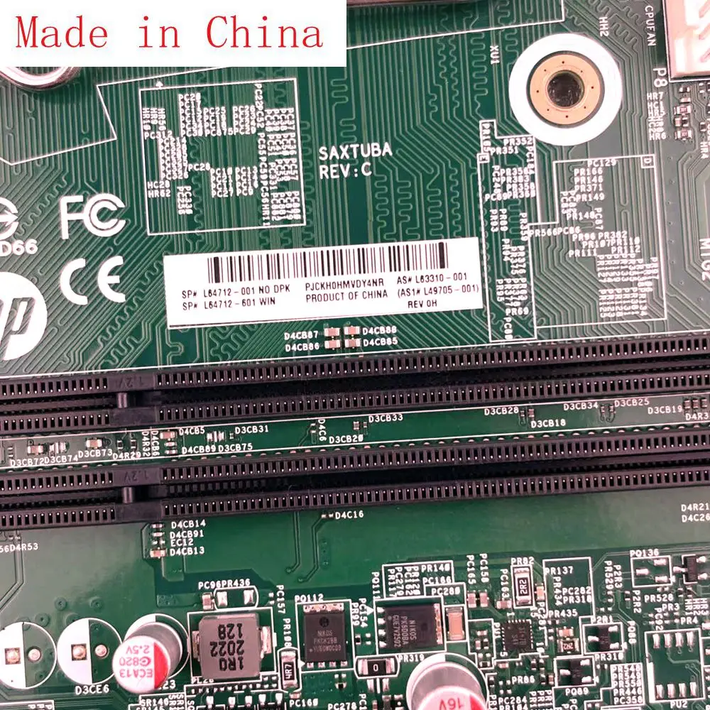 For HP Prodesk 400 G6 SFF motherboard L64712-001 L63310-001 SAXTUBA ...