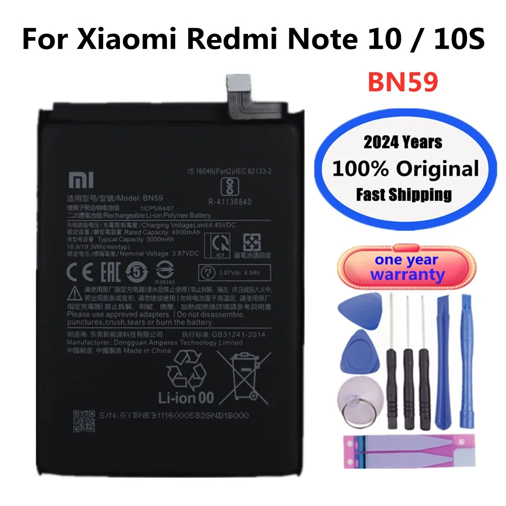 2024-Years-BN59-Original-Battery-For-Xiaomi-Redmi-Note-10-10S-10-S ...