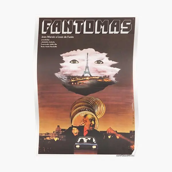 Fantomas-Movie-Poster-Decor-Mural-Vintage-Picture-Home-Funny-Painting ...