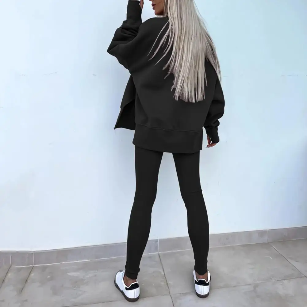 Winter-Outfit-Women-s-Winter-Tracksuit-Set-with-Irregular-Hem ...
