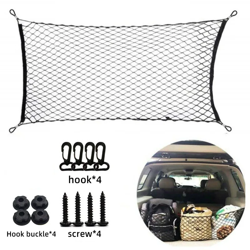Universal Car Trunk Net Elastic Luggage Net Cargo Organizer Storage ...
