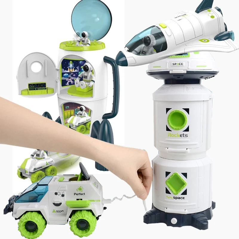 Acousto-Optic-Space-Toys-Space-Model-Air-Force-Shuttle-Space-Station ...