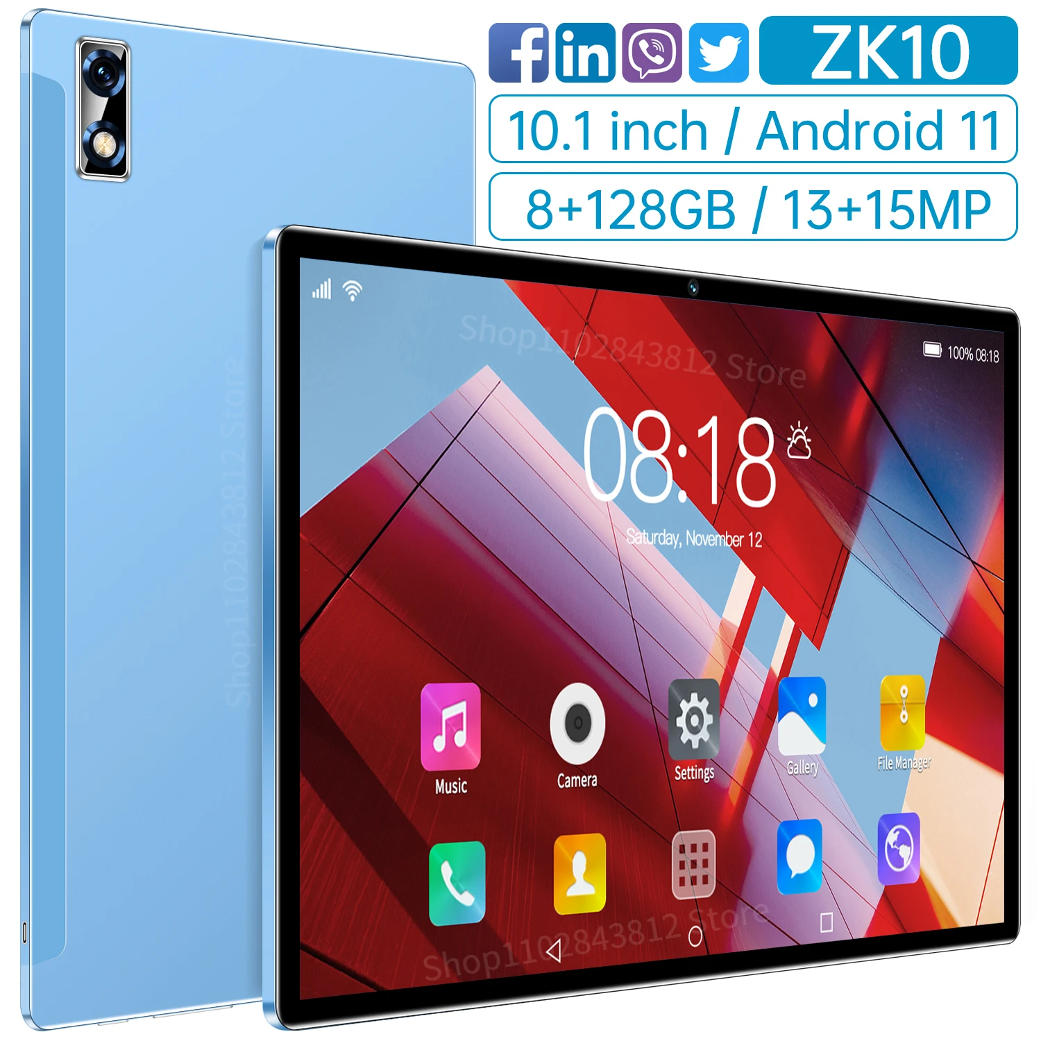 10-1-Inches-Tablet-PC-IPS-Display-Screen-Android-12-ZK10-12G-ROM-512G ...