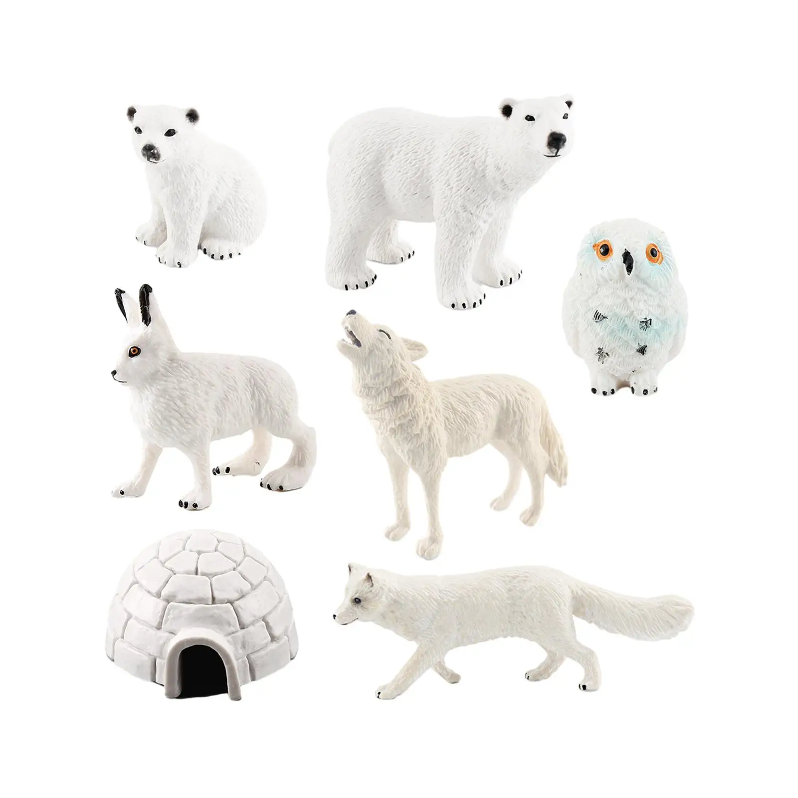 7Pcs-Arctic-Animals-Toy-Figurines-Set-Crafts-for-Party-Toy-Ornament ...