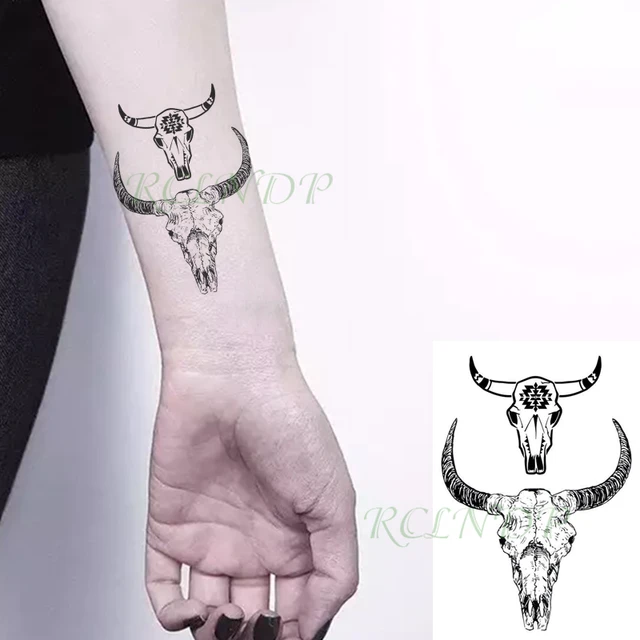 Goat Head Tattoo Flash