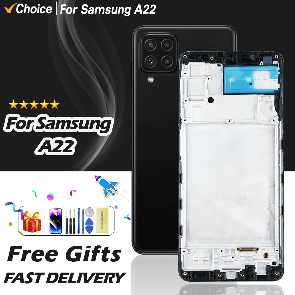 100-Test-Super-AMOLED-For-Samsung-Galaxy-A22-4G-A225F-A225F-DS-A225-LCD ...