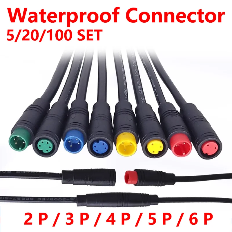 5-20SET-M6-M8-2-3-4-5-6Pin-Julet-Electric-Bicycle-Joint-Plug-female ...