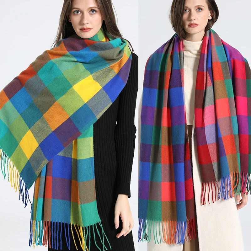 Bufanda-de-Cachemira-de-lujo-para-mujer-chal-de-invierno-con-Tessel ...