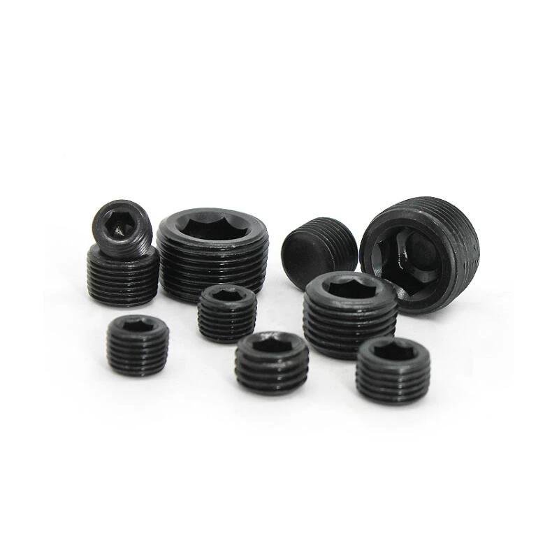 Metric Male Thread Carbon Steel Hex Socket End Cap Inner Hexagon Plug ...