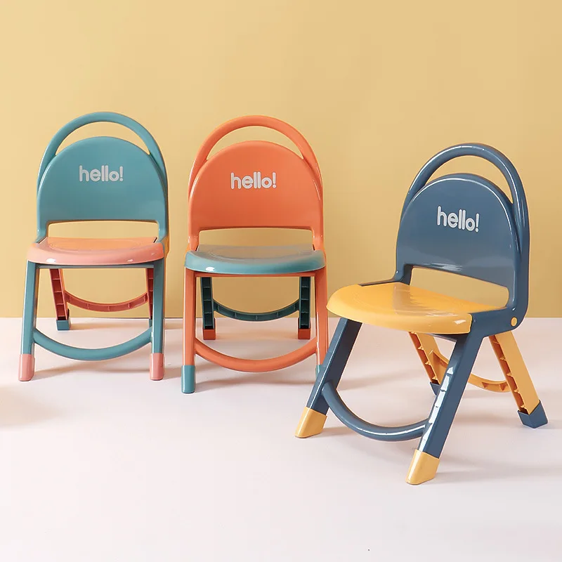 Kindergarten-Small-Chair-Baby-Low-Stool-Back-Chair-Children-Dining ...
