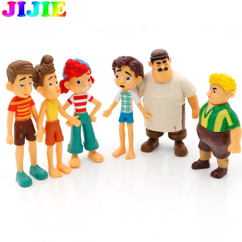 6PCS/Set Pixar Luca Toys Model Alberto Machiavelli Giulia Sea Monster ...