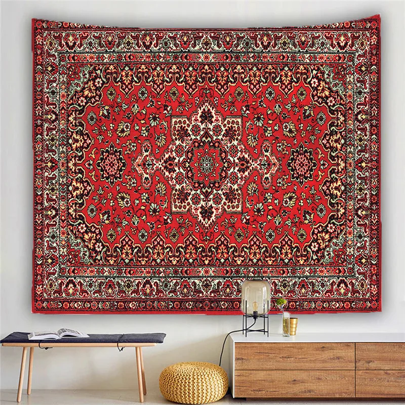 Turkey Ethnic Persian Tapestry Wall Hanging Beach Throw Carpet Blanket ...