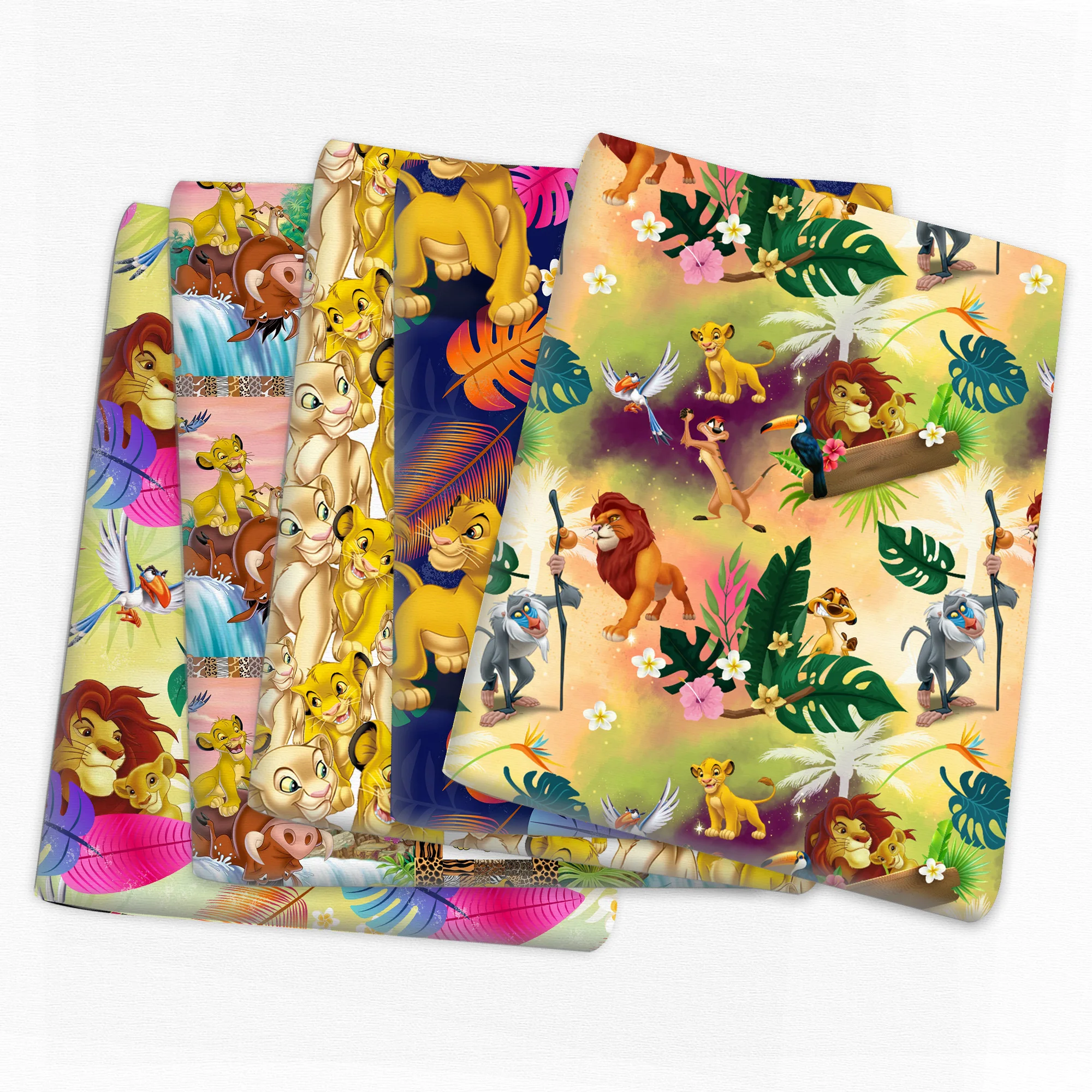 Tissu en coton polyester Disney Discuting King, couture, courtepointe ...