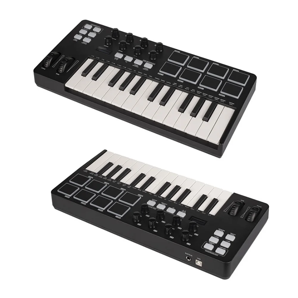 Universal-MIDI-Controller-USB-MIDI-Keyboard-Controller-With-25-Mini ...
