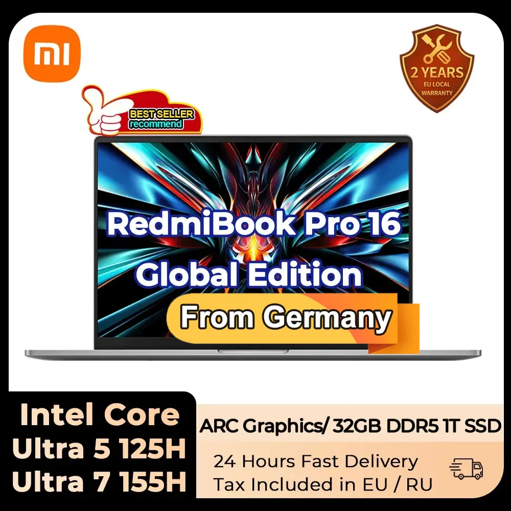 Xiaomi-laptop-RedmiBook-Pro-16-2024-Core-Ultra-5-125H-Ultra-7-155H-ARC ...