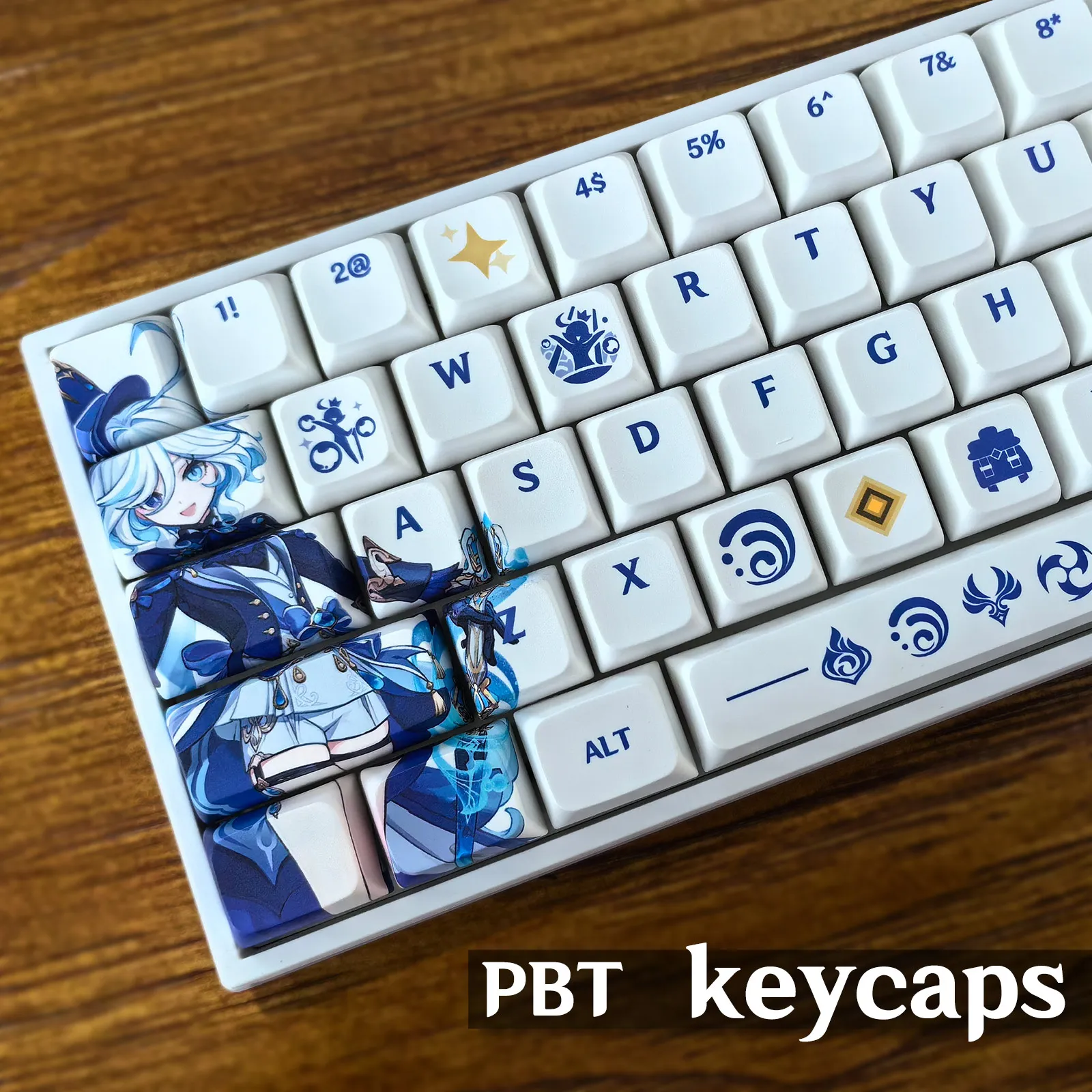 Genshin-Impact-Furina-Wriothesley-Neuvillette-Pbt-Material-Keycaps-Set ...