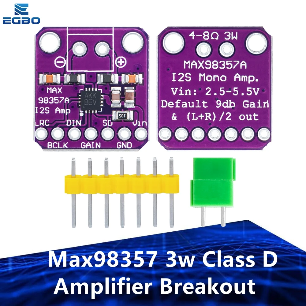 1PCS EGBO Max98357 3w Class D Amplifier Breakout Interface I2s Dac ...