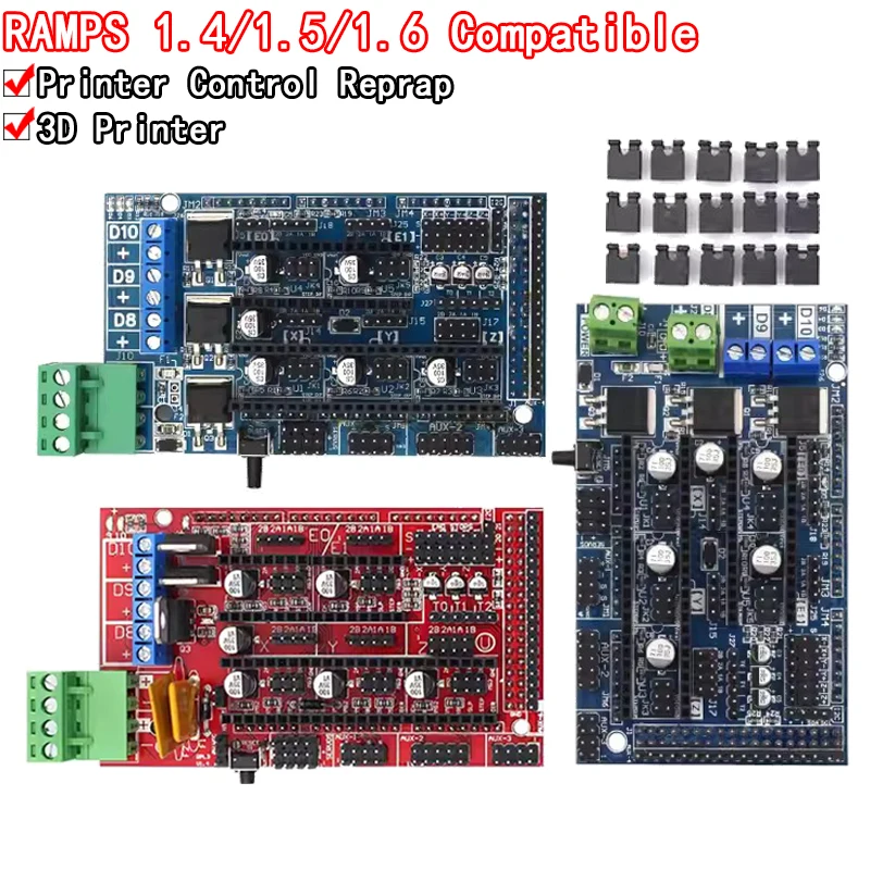 RAMPS-Motherboard-3D-Printer-Parts-Shield-1-4-1-5-1-6-Parte-do-Painel ...