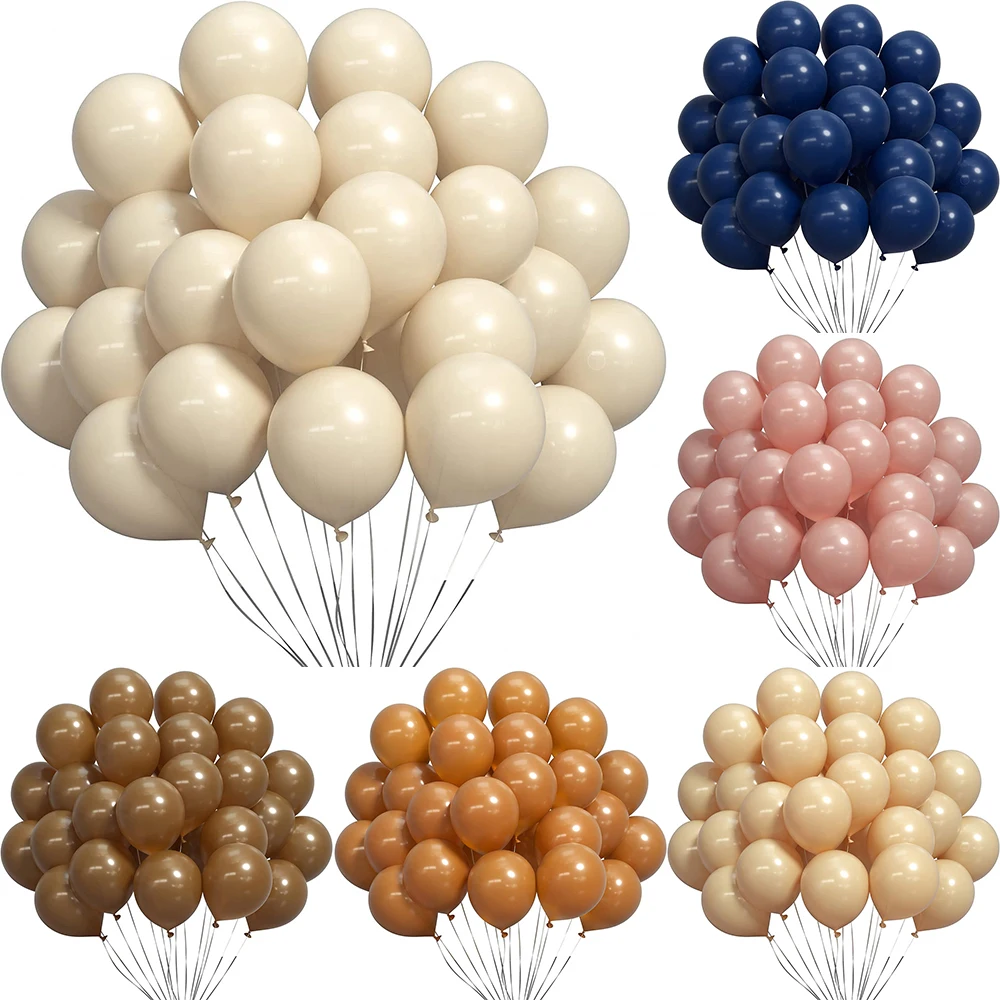 5-10-12inch-Retro-White-Sand-Balloons-Skin-Pink-Brown-Latex-Balloon ...