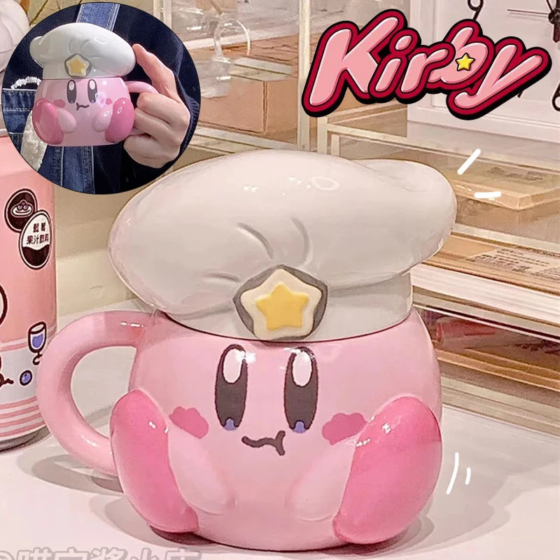 Kirby-Cute-Ceramic-Mugs-Coffee-Cups-Cartoon-Creative-Hand-Pinched-Milk ...