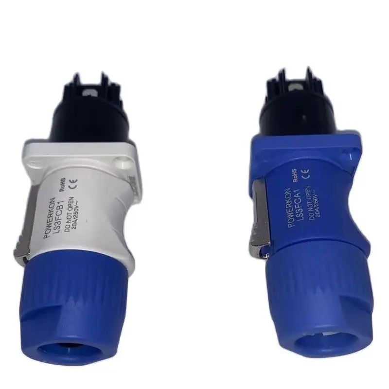 40PCS LS3FCA1 LS3FCB1 20A 250V สาม Core Ohmic XLR Beam หลอดไฟเวทีแสง ...