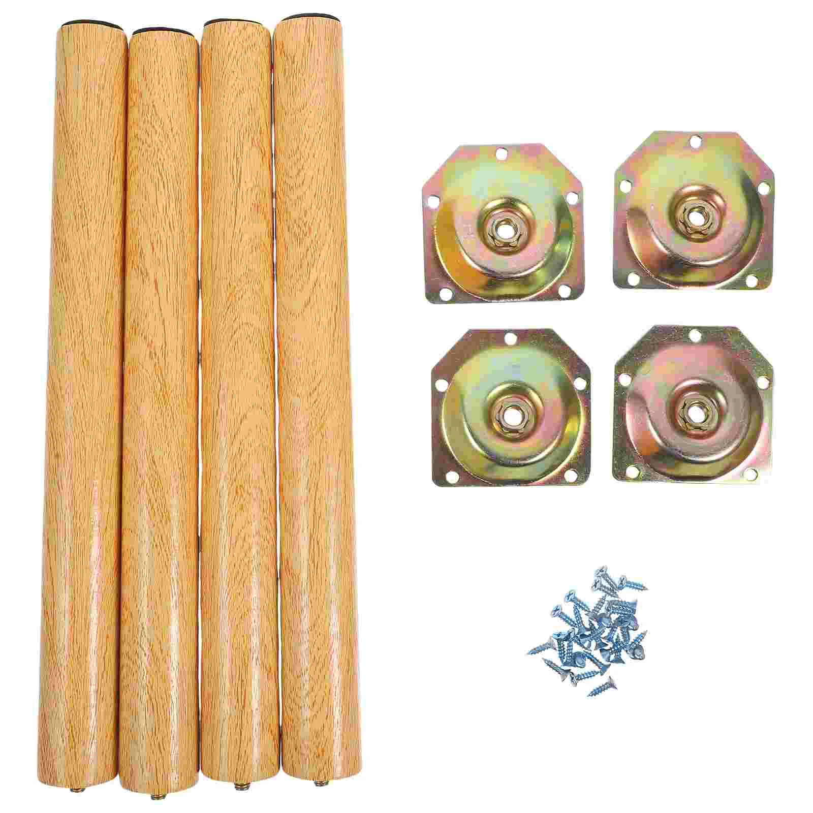 Solid-Wood-Table-Legs-Furniture-Replacement-Parts-Dining-Riser-Wooden ...