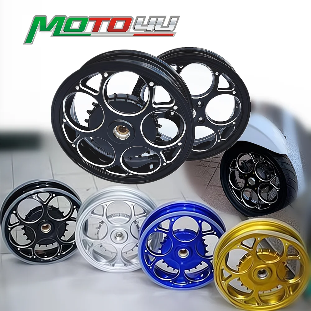 2PCS Aluminum Rim Wheel Hub Tire Front and Rear Scooter 12 inch ...