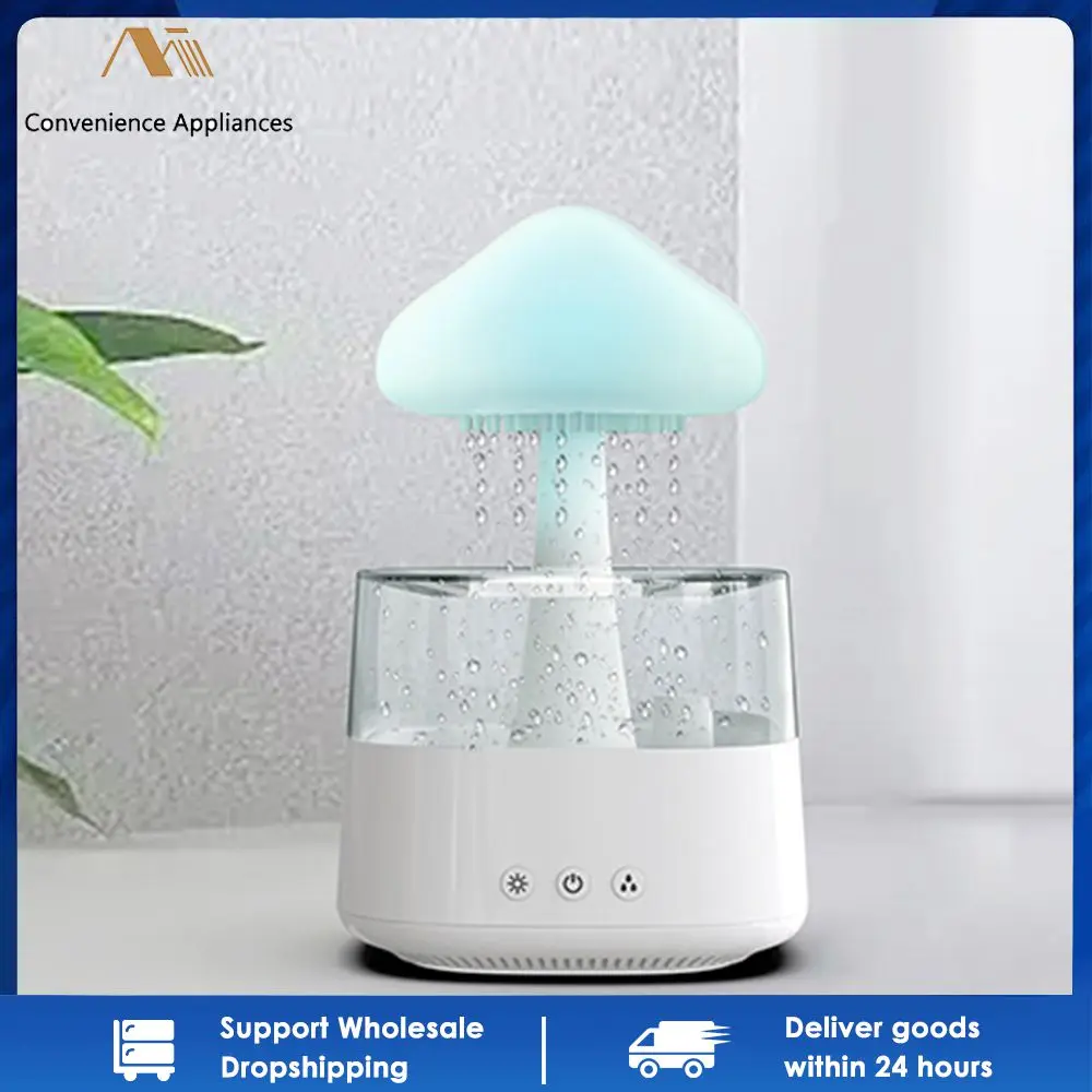 450ml-Mushroom-Rain-Air-Humidifier-Electric-Aroma-Diffuser-Cloud-Smell ...