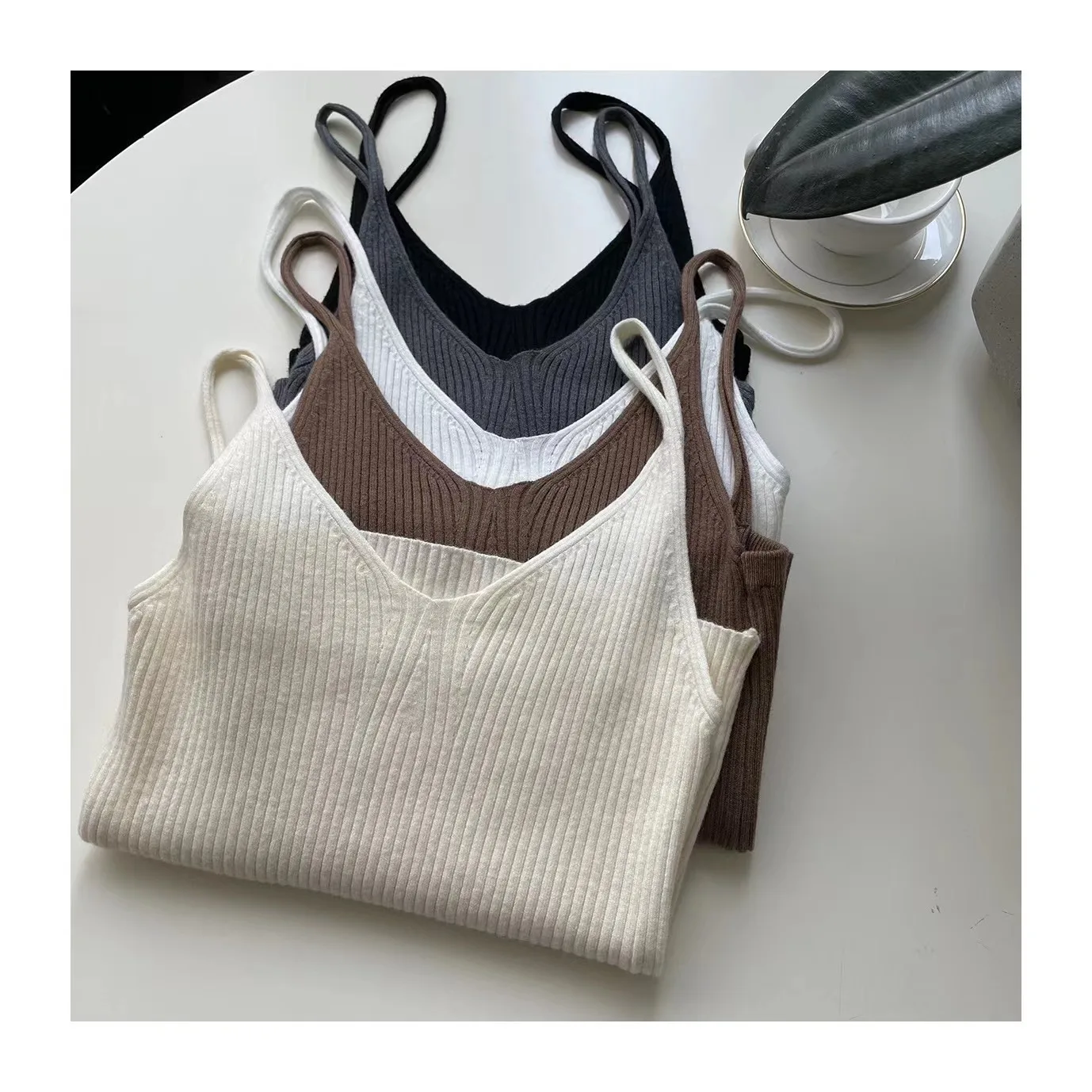 New-Arrival-Women-Casual-Pure-Color-Tank-Tops-Knitted-Sexy-Top-Female ...