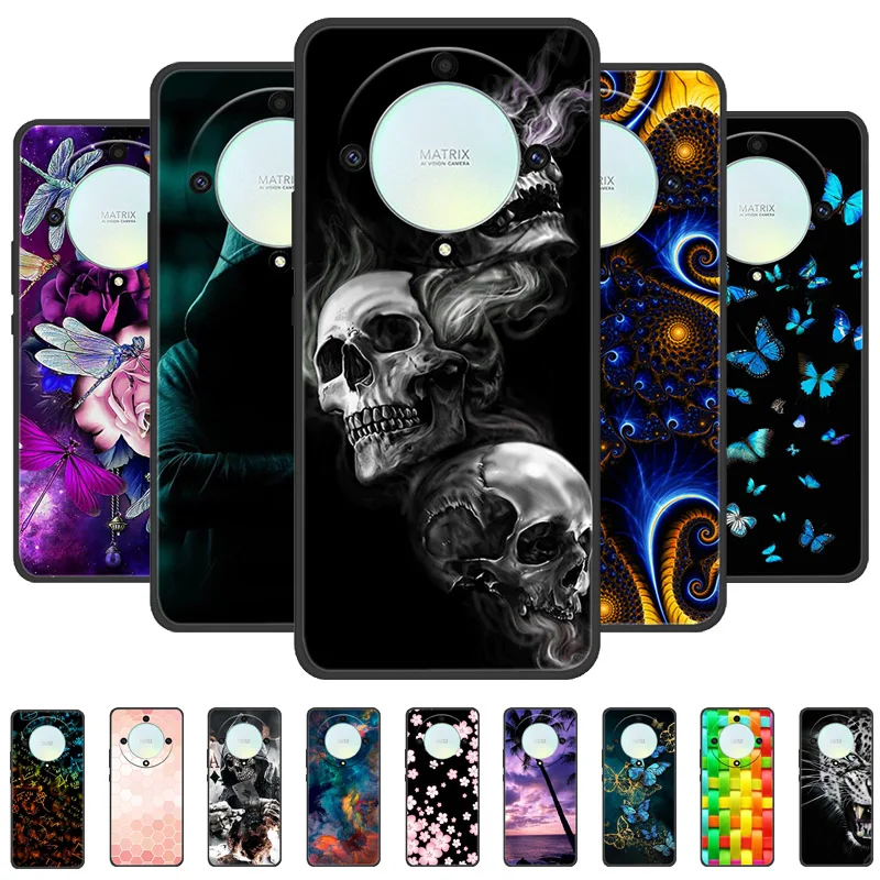 For Honor Magic 6 Lite 5G Case Soft Silicone Cool Wolf Shockproof Cover ...