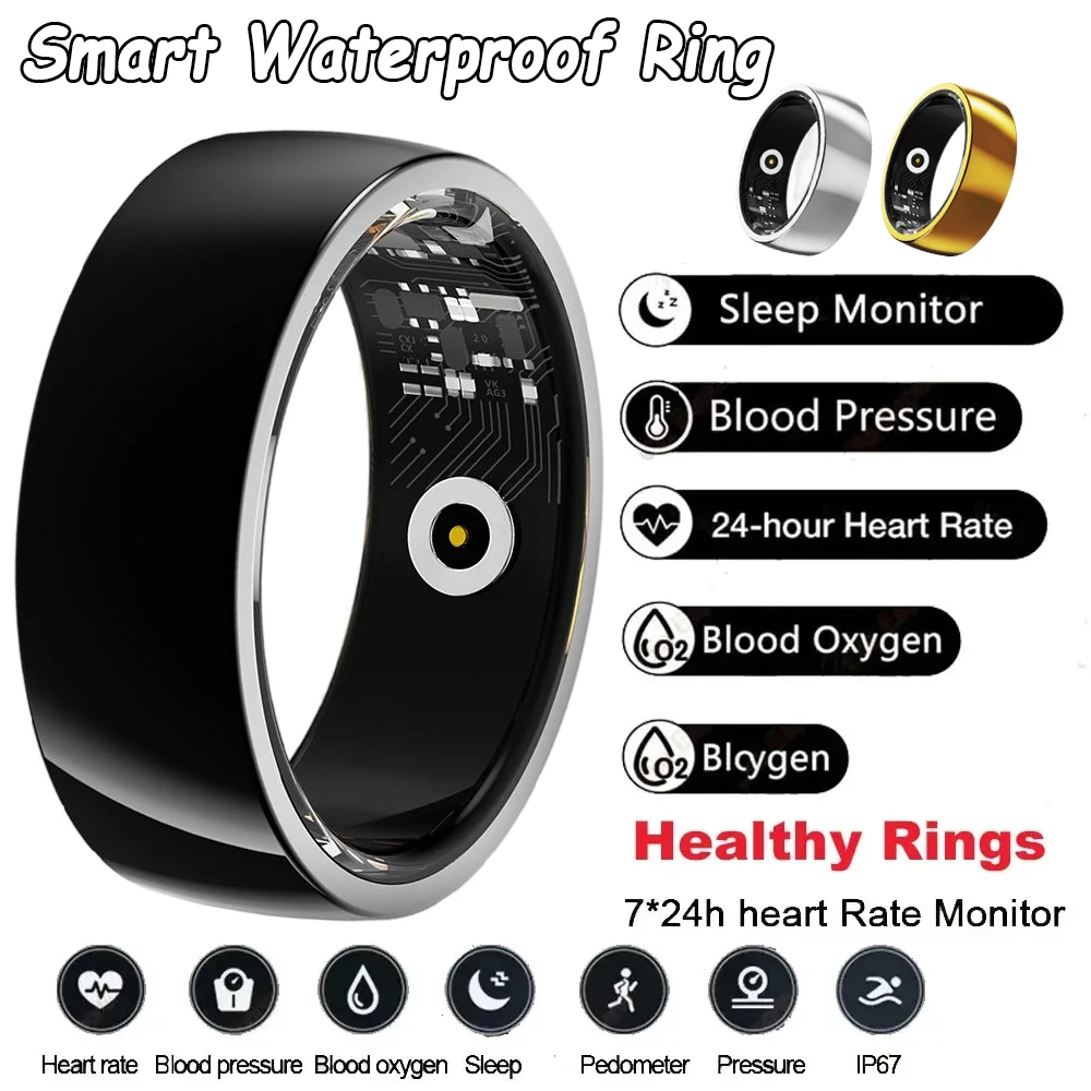 New-Smart-Ring-Men-Women-Heart-Rate-Blood-Oxygen-Sleep-Monitoring-Photo ...